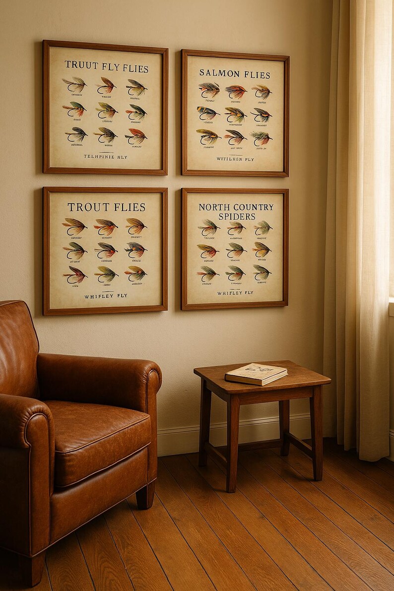 The Full Fly Collection of Printable Fishing Flies Wall Art - Etsy