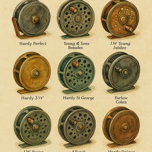 Vintage Fly Fishing Reels – Printable Wall Art - Etsy