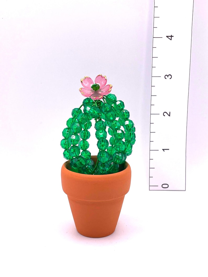 Acrylic Bead Cactus Flower in Mini 1.5" Terracotta Pot. (item #63) - Etsy