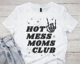 Hot Mess Glam Skull PNG - Etsy