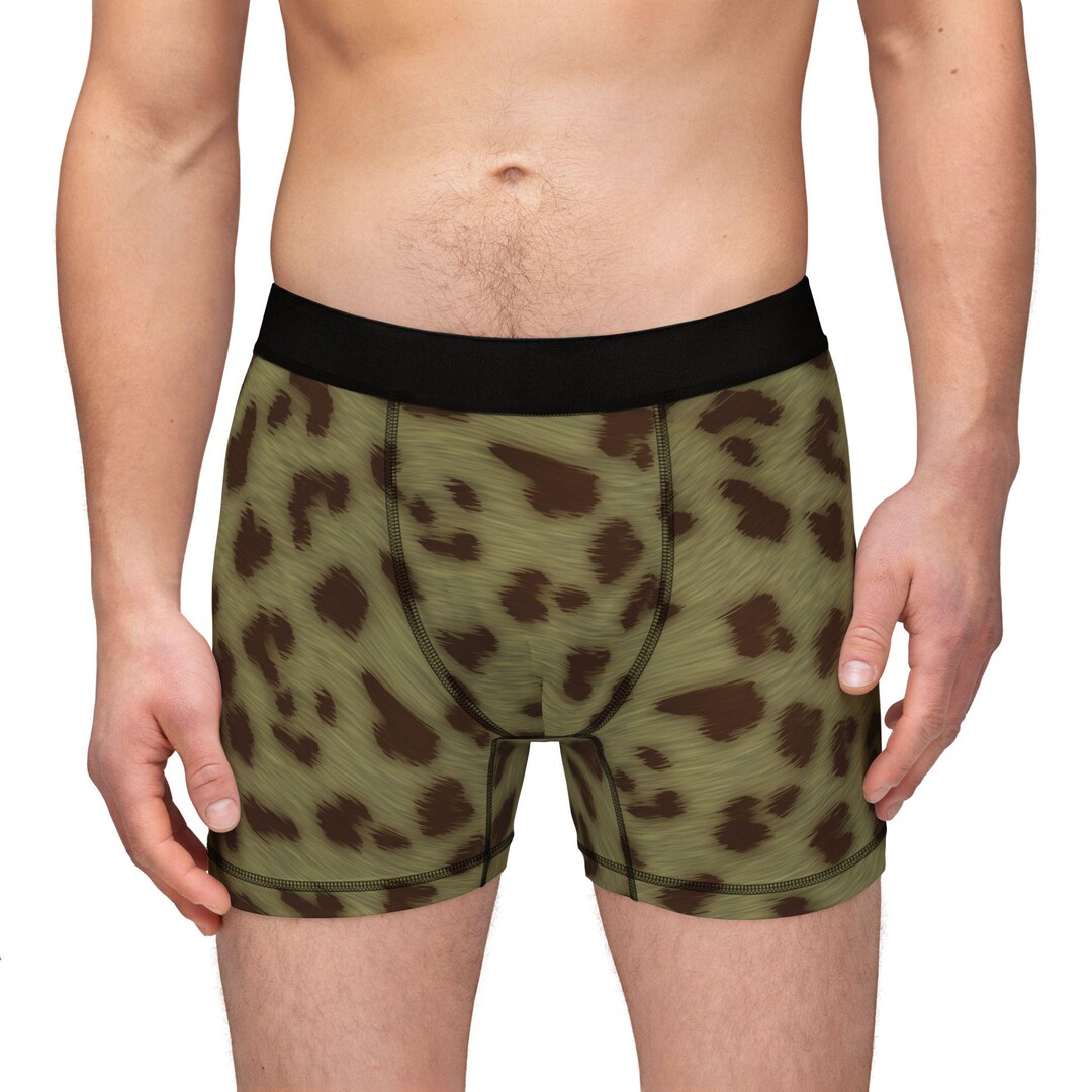 Hairy Gepard Skin Men's Boxers Briefs, Comfort Fit - Animal Print ...