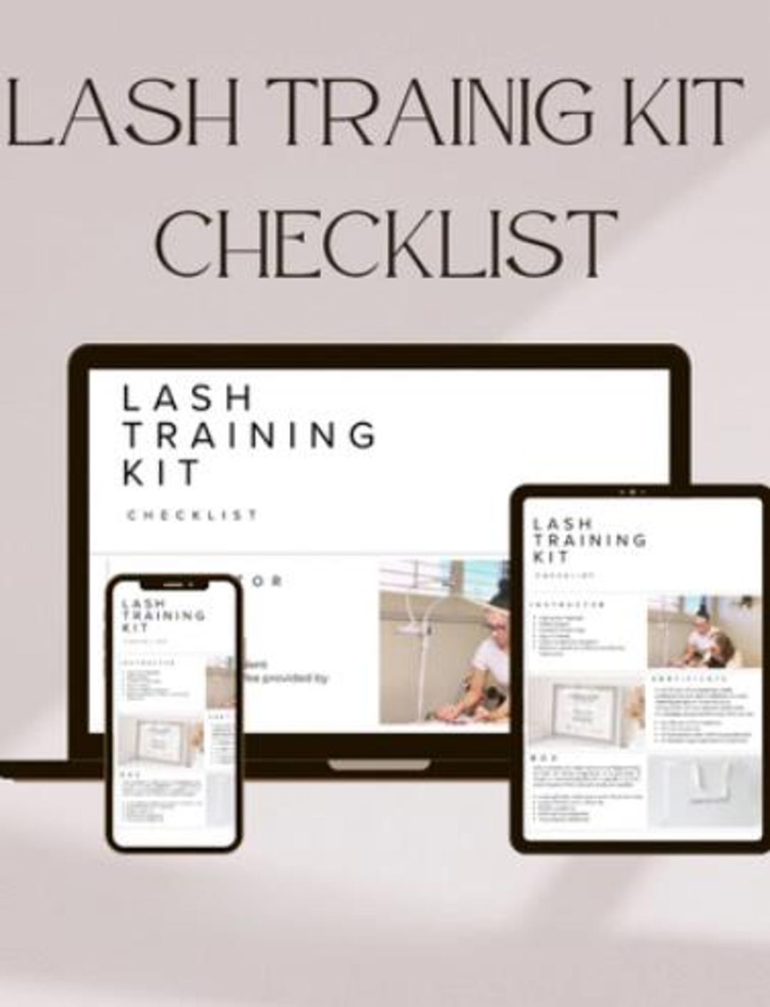 Lash Training Kit Guide – Printable Checklist for Lash Educators ...