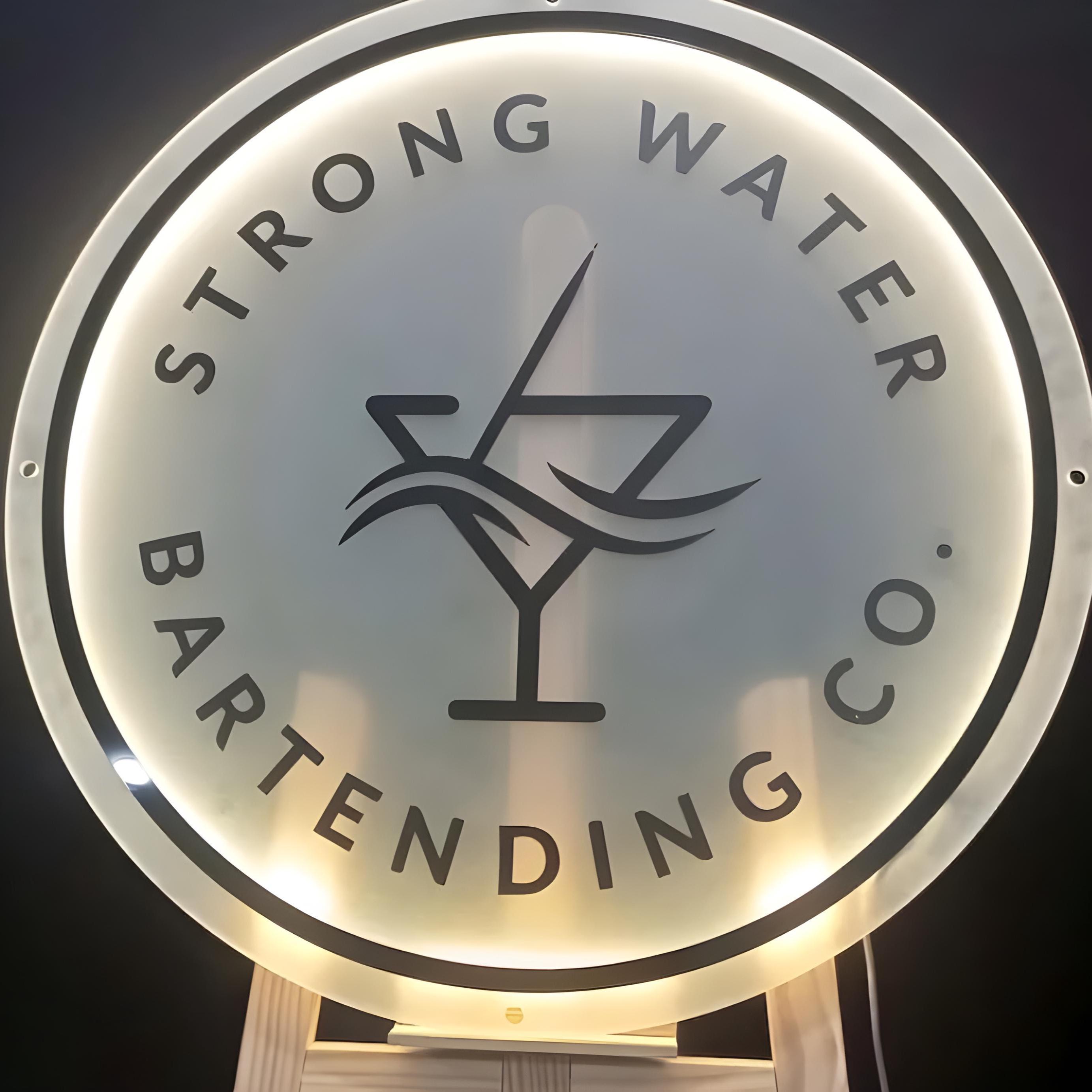 Acrylic Neon Sign, Round Light up Sign, Salon and Spa Sign, Office Wall ...