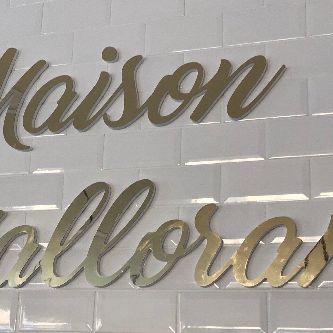 Custom Laser Cut, Business Sign, Salon Sign With Raised 3D Design ...