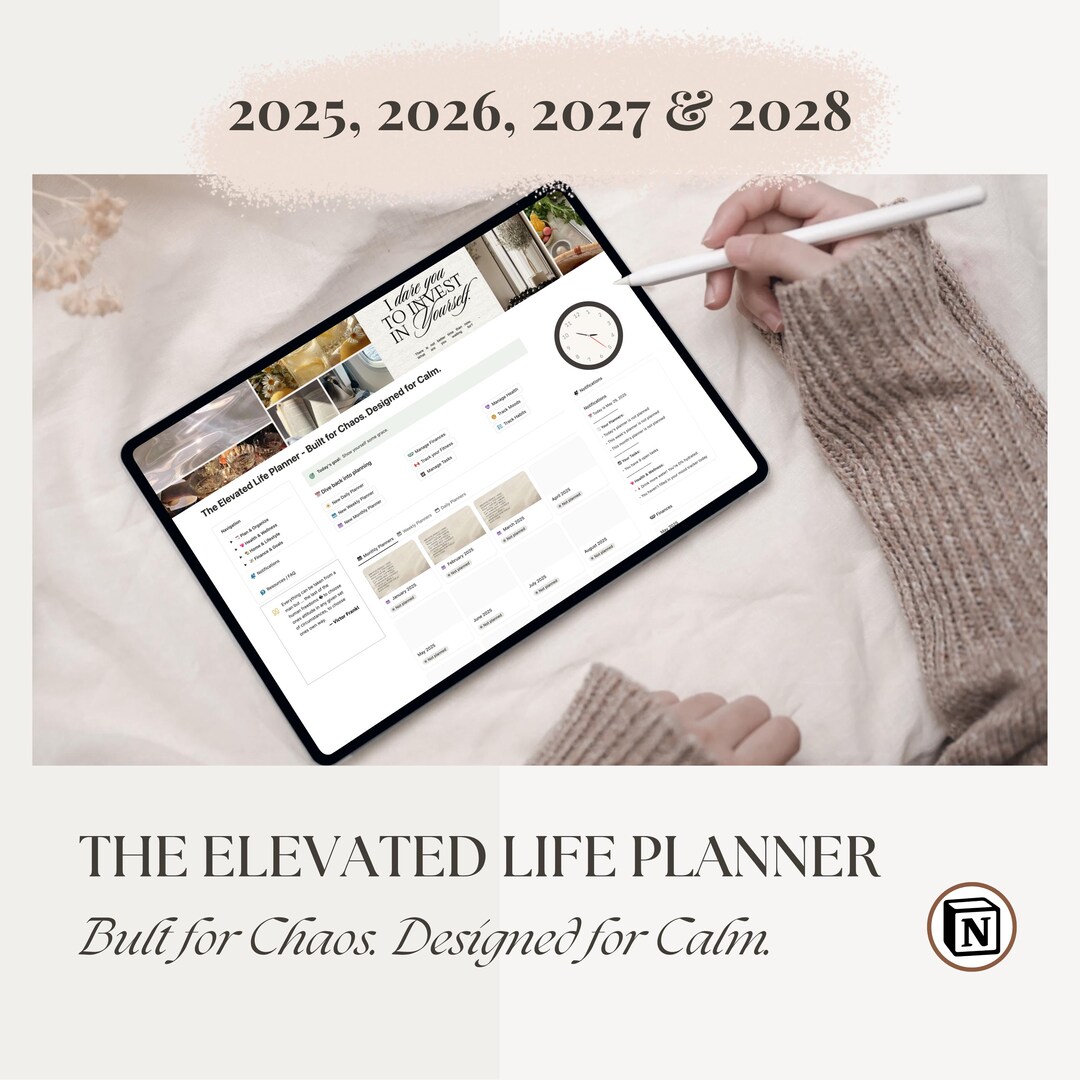 The Elevated Life Planner for 2025, 2026, 2027, AND 2028 - Ultimate ...