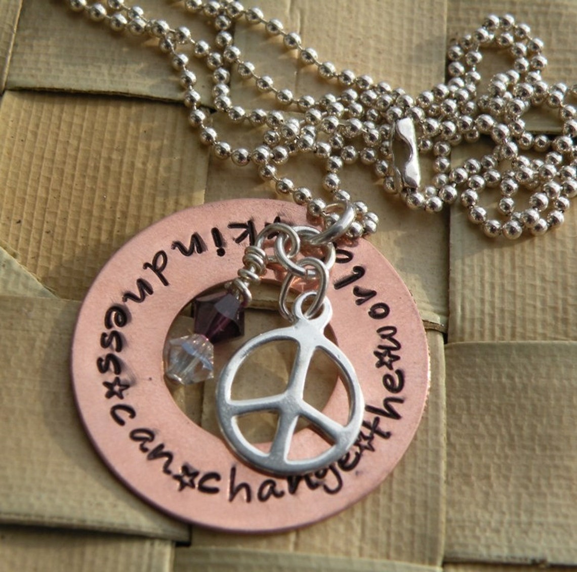 Kindness Can Change the World Necklace - Etsy