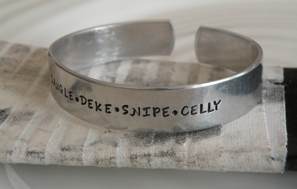 Dangle Deke Snipe Celly Aluminum Cuff Bracelet - Etsy