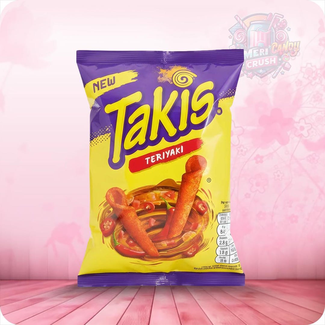 Takis - Teriyaki Flavour Fried Corn Snack - 180g Crispy - Etsy