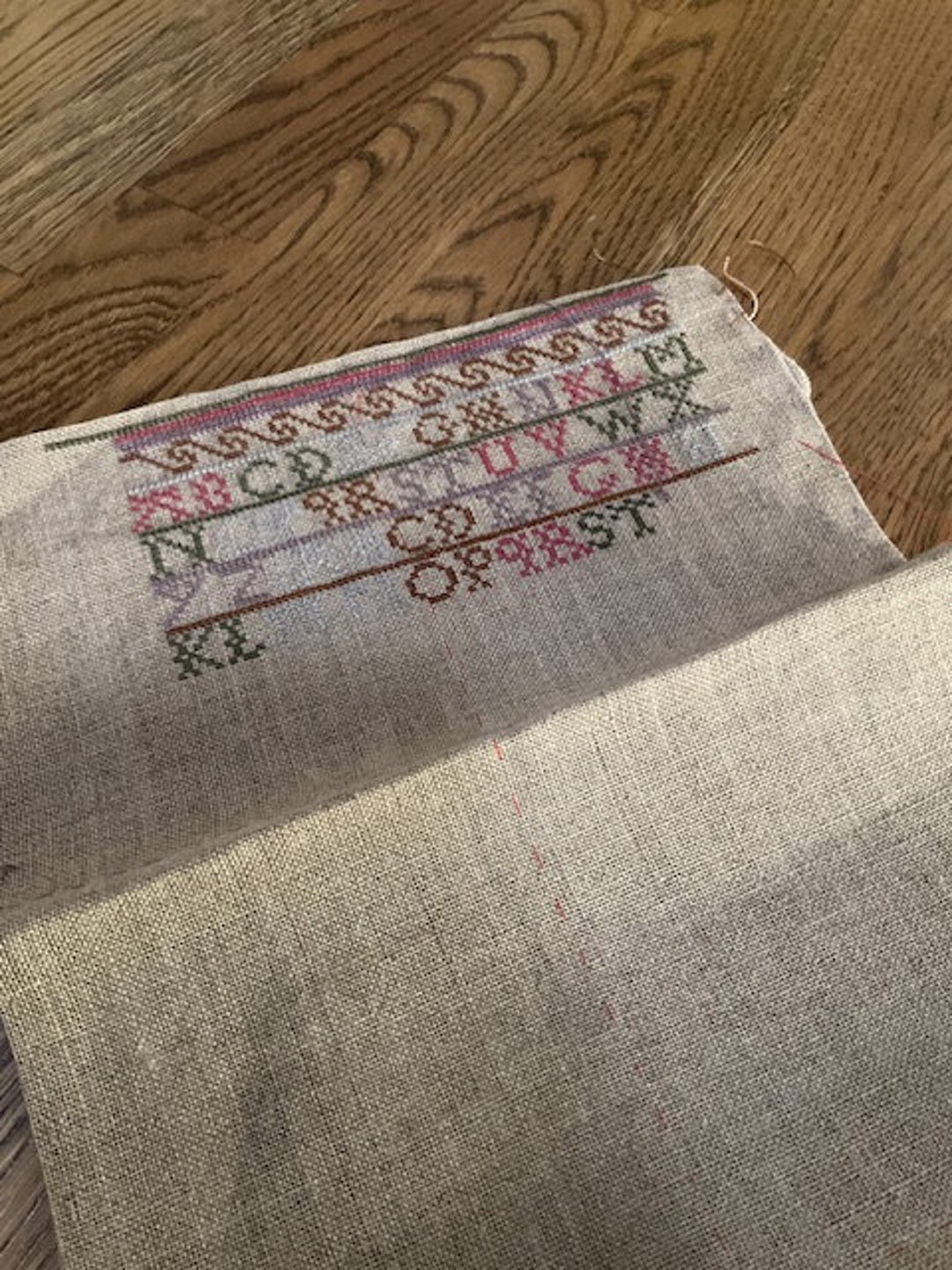 Alphabet Embroidery Sampler / Linen / Late 1800s / Unfinished - Etsy