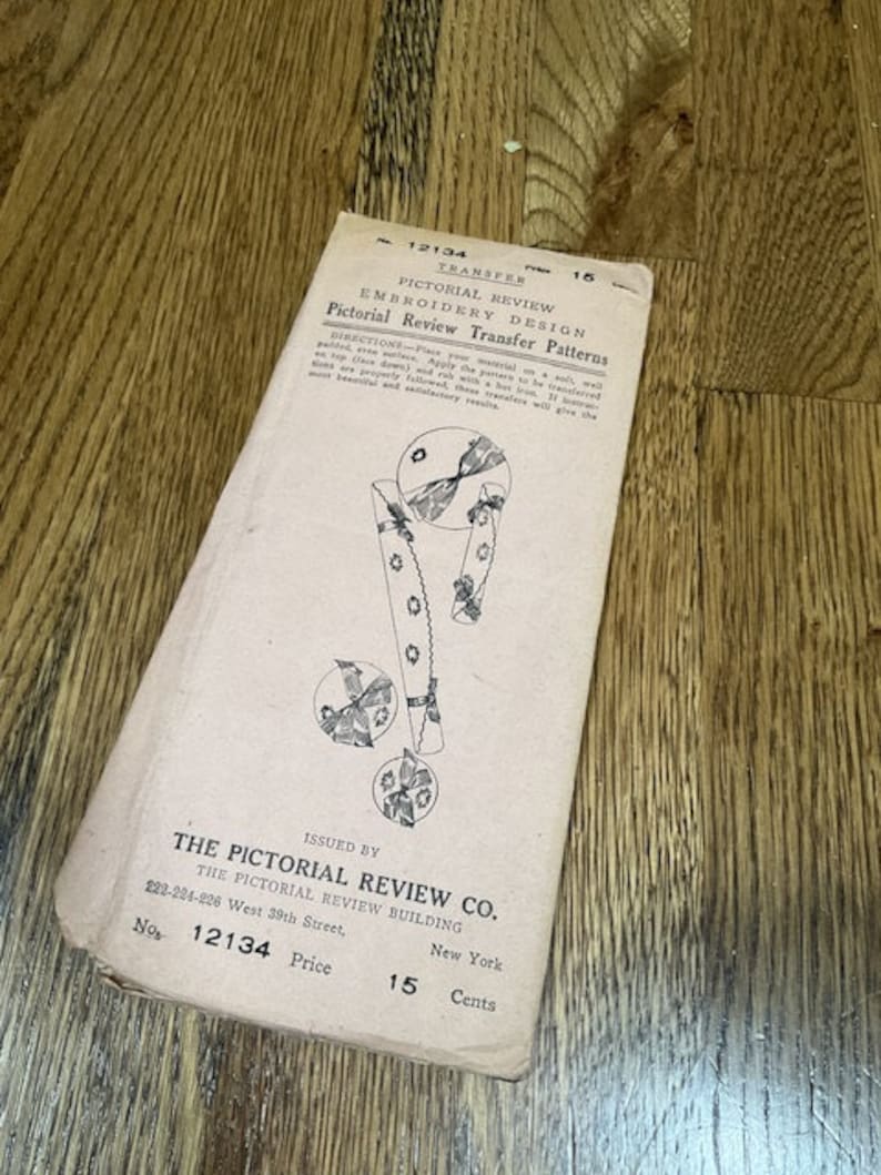 1920s Pictorial Review Pattern 12134 / Linen Keeper / Embroidery ...