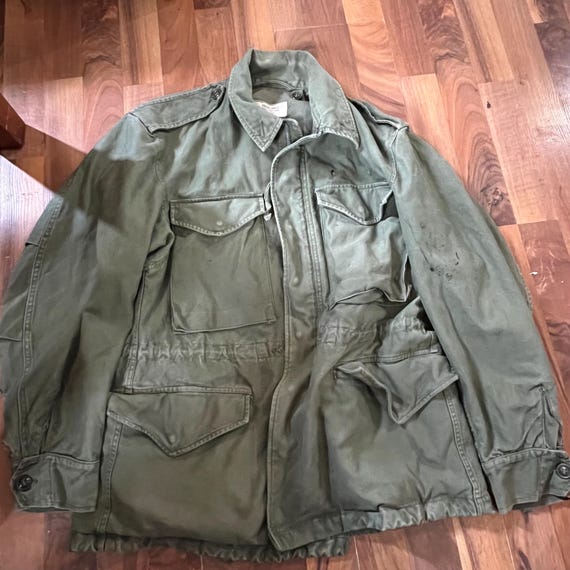 Vintage 1951 US Army M-1951 Field Jacket Short Small … - Gem
