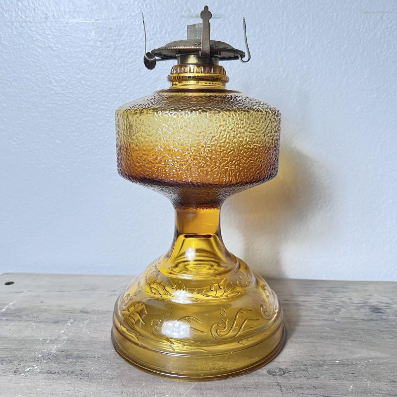 Amber Oil Lamp Base - Etsy