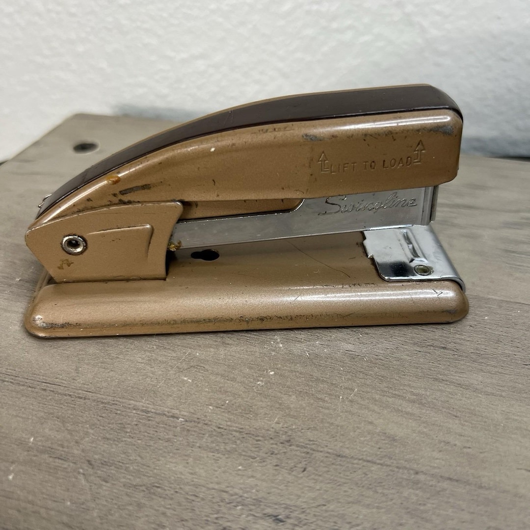 Vintage Swingline 99 Stapler Rare Tan Brown Mini Stapler 4.5" Tested ...