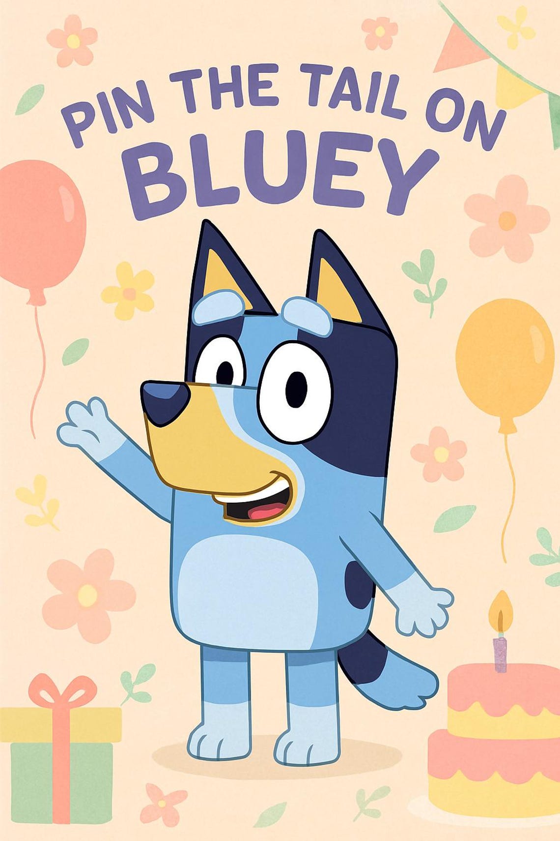 Pin the Tail on Bluey - Etsy
