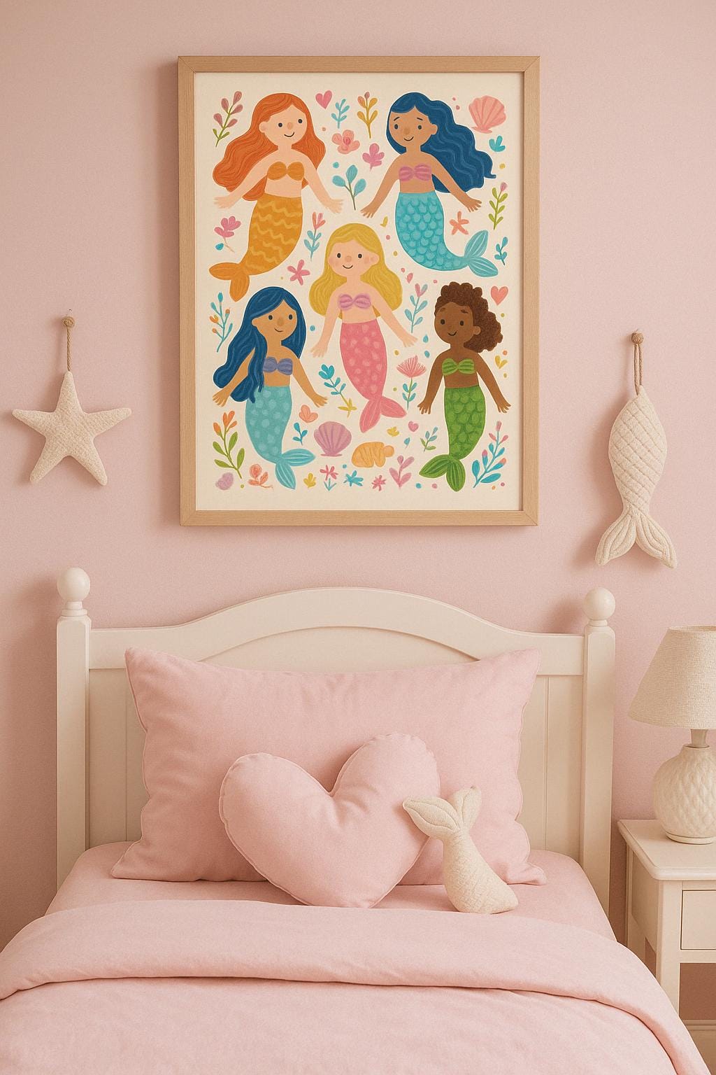 Magical Mermaid Wall Art – Printable Kids Room Decor | Under the Sea ...