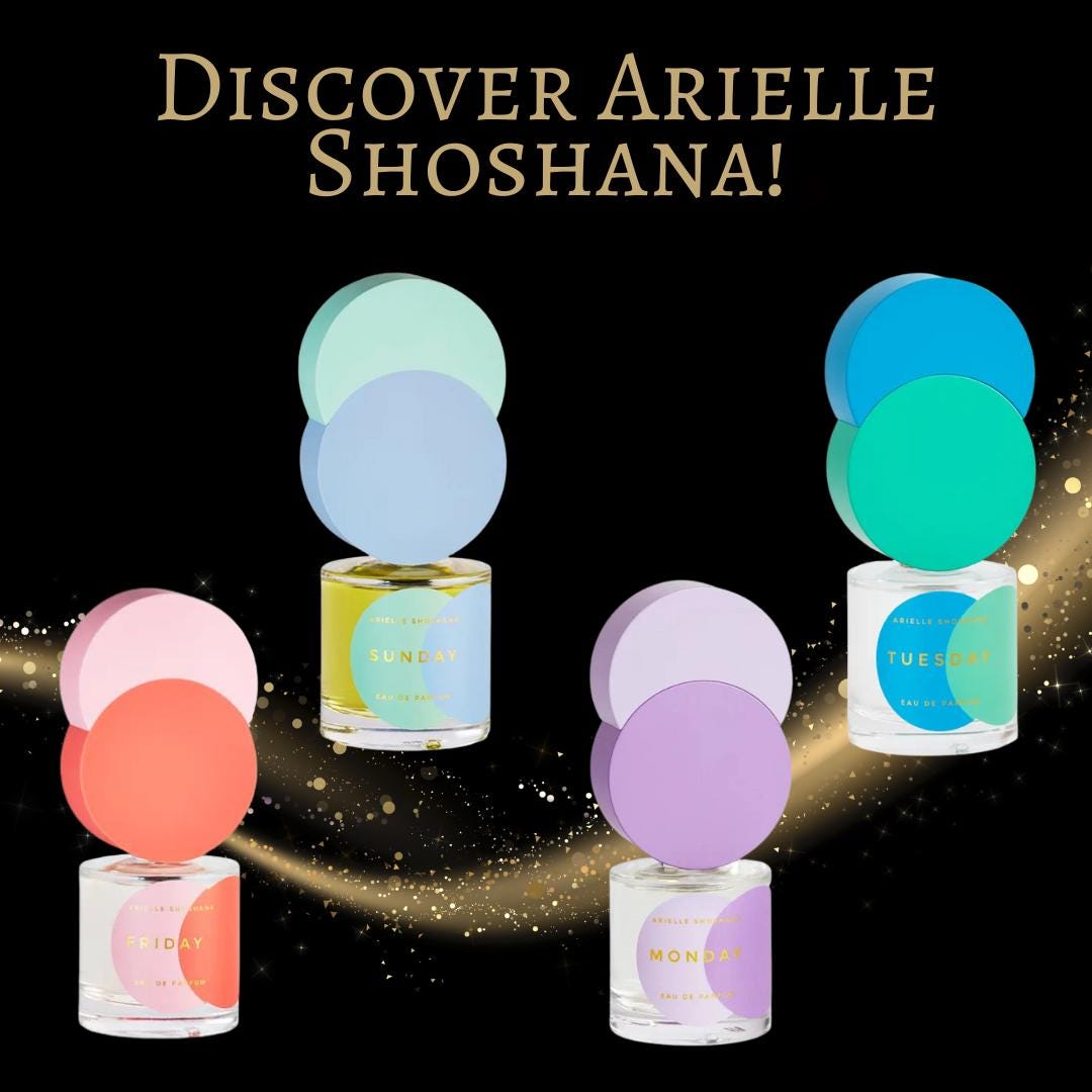 Arielle Shoshana Fragrance Sample Pack: Sunday, Monday, Tuesday, Friday ...