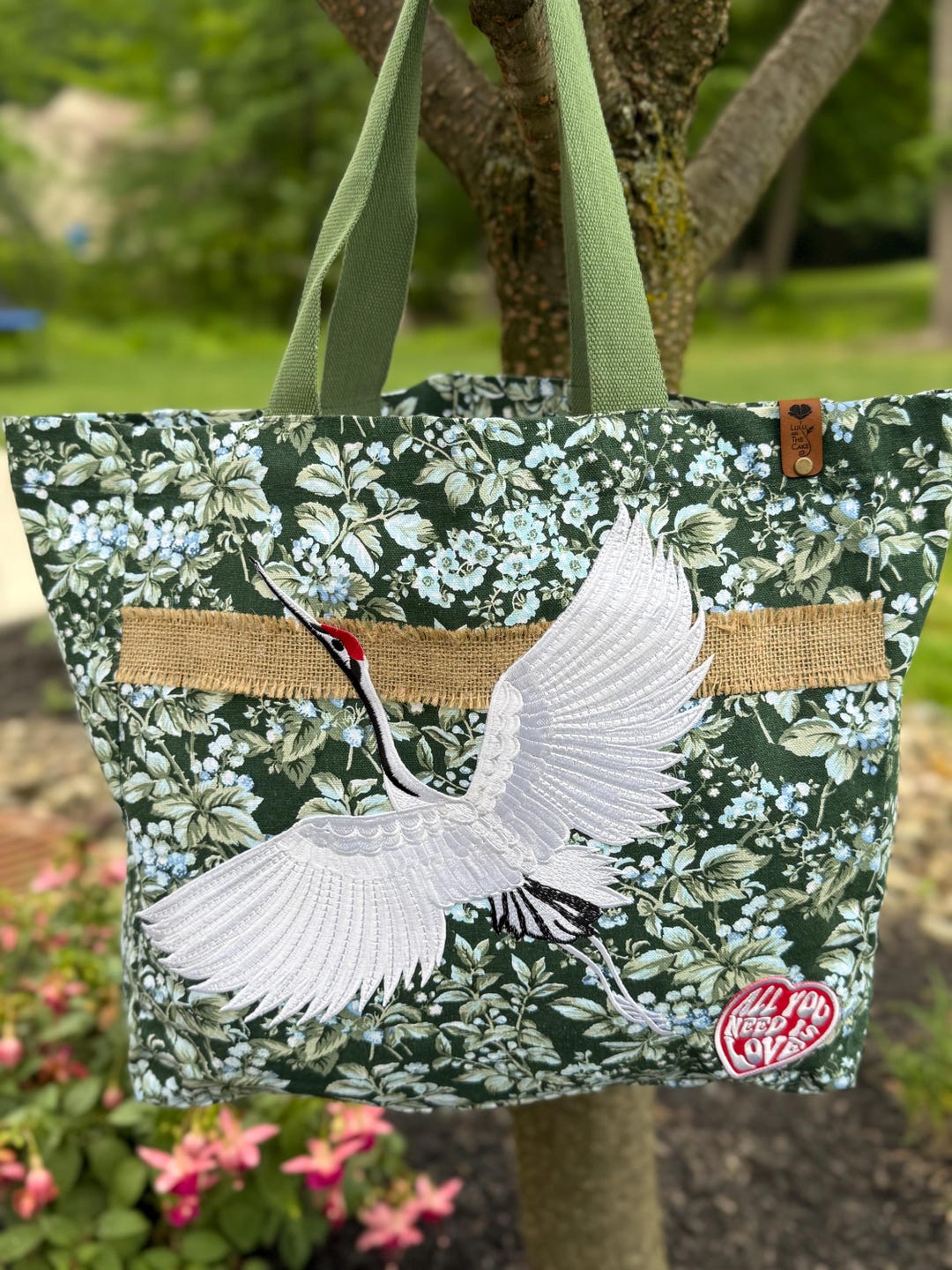 Flying Egret One-of-a-kind Carry All Tote - Etsy