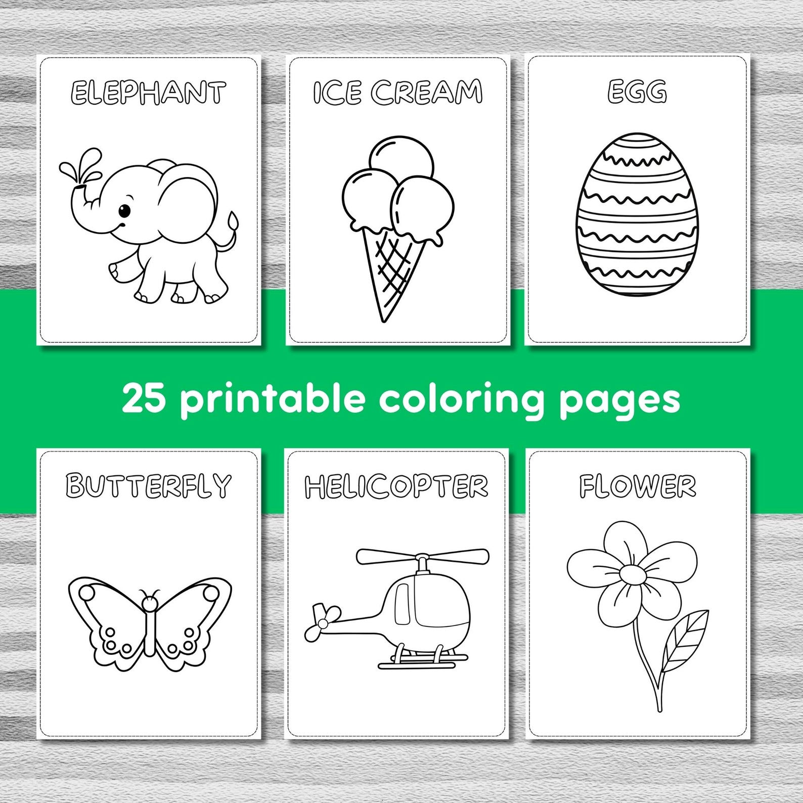 Coloring Pages for Kids, Toddlers, Preschool | Simple Printable ...