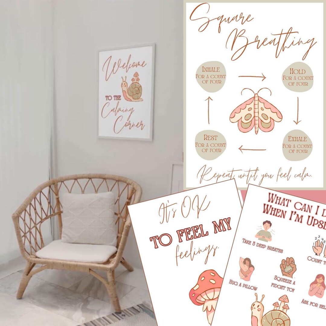Gentle Calming Corner Whimsy Woods Poster Set - Etsy