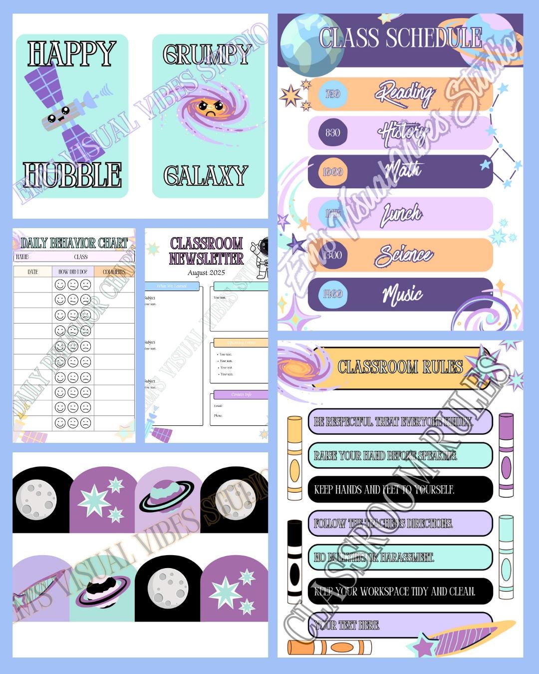 MEGA Space Classroom Decor Bundle - Etsy
