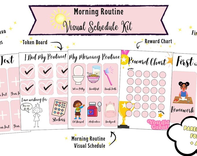 DAILY ROUTINE BOARDS | Morning Bedtime Routine | Visual Aid | Visual ...