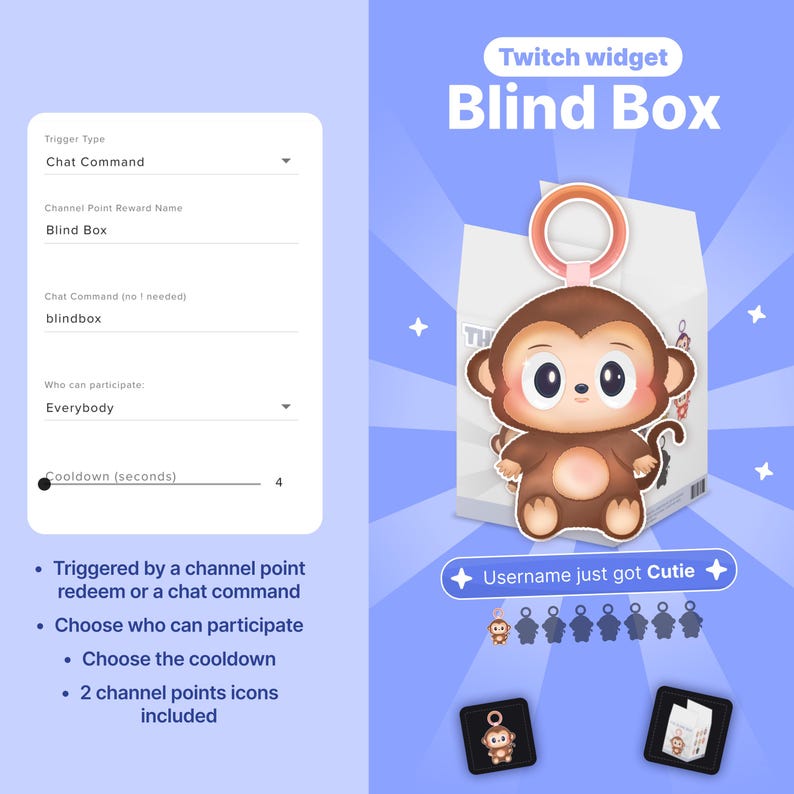 Twitch Blind Box Widget: Interactive Stream Overlay With Collectible ...