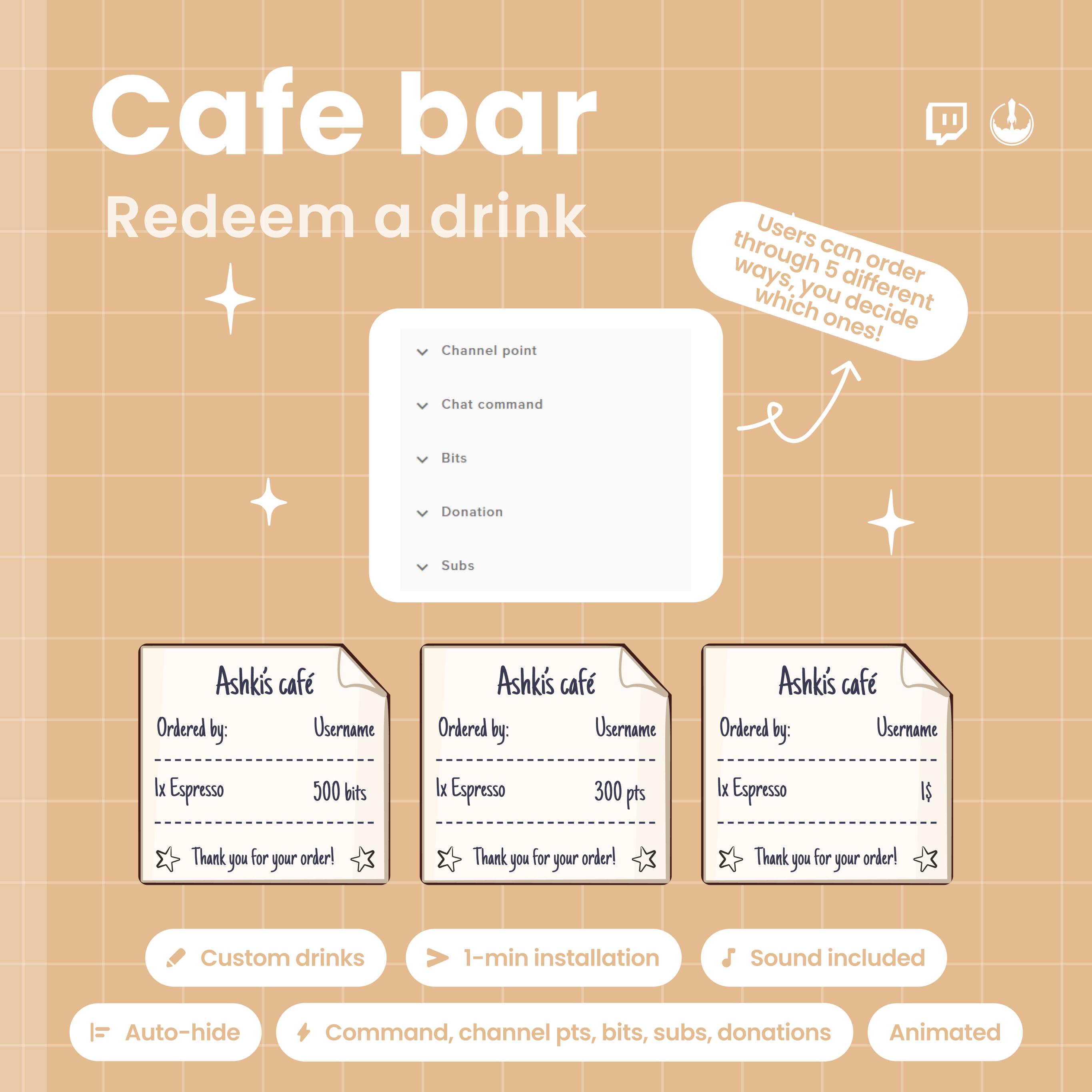 Interactive Coffee Machine Twitch Overlay - Customizable Animated ...
