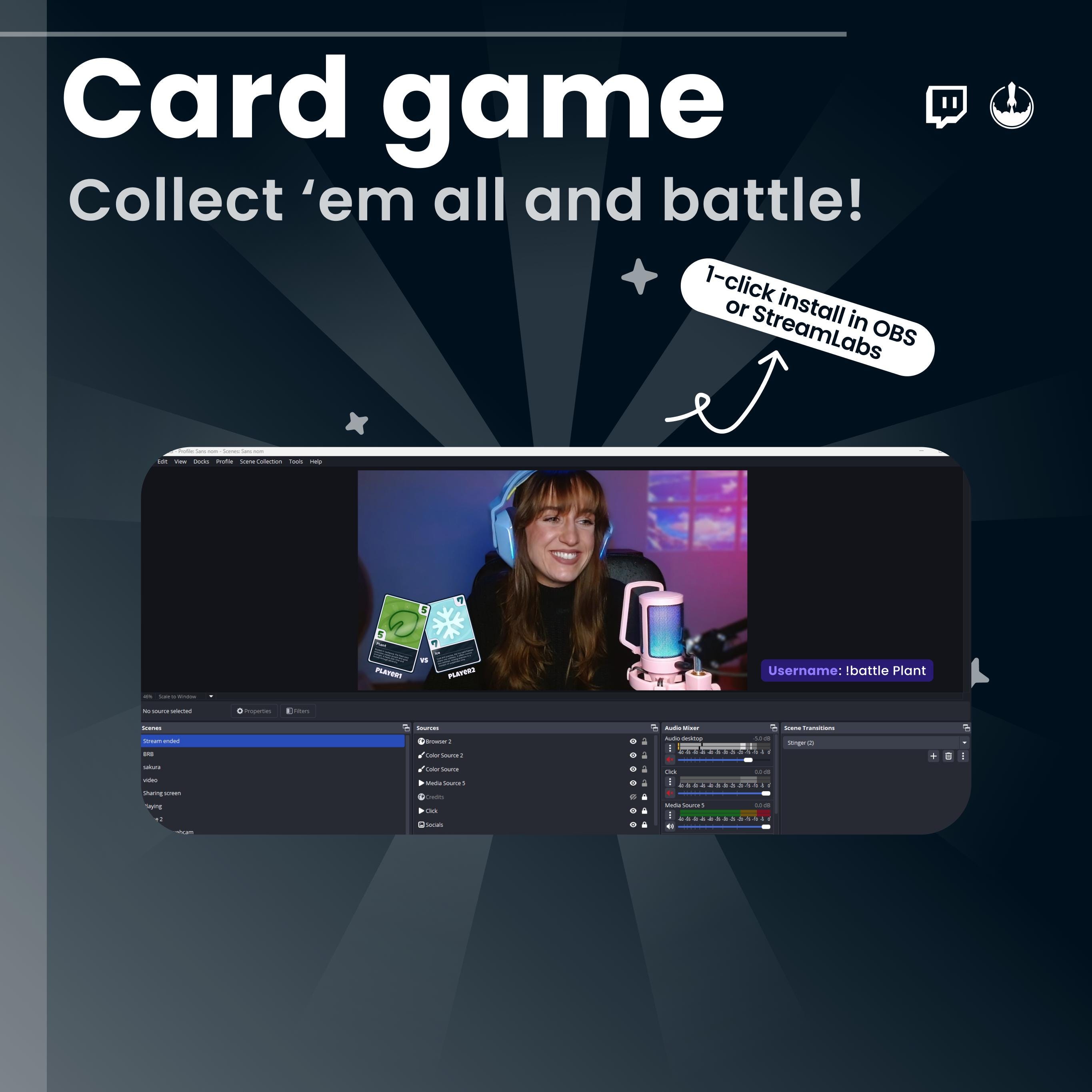 Twitch Widget Card Game (TCG): Open Boosters, Collect Cards and Battle ...