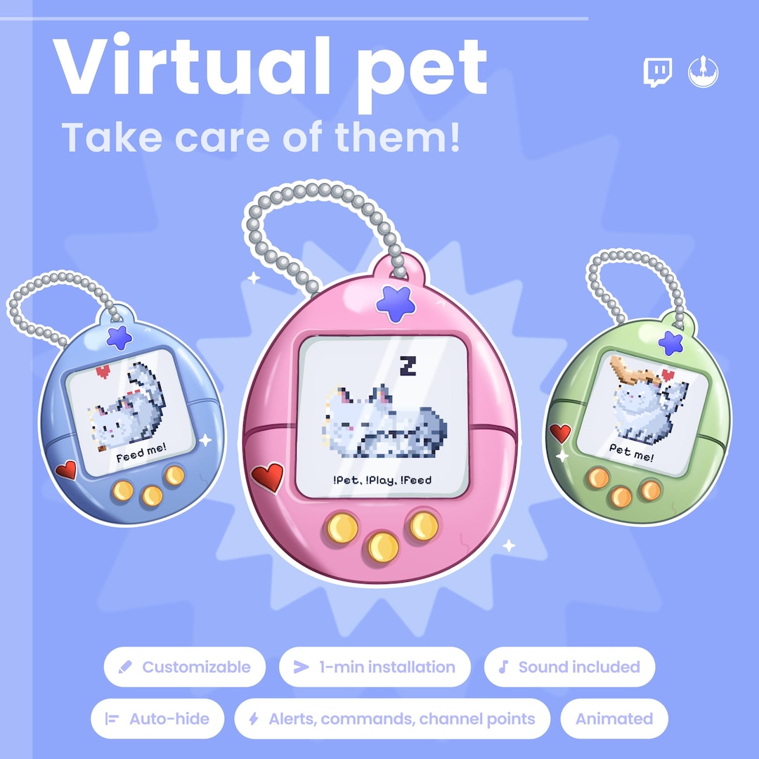 Animated Pixel Art Twitch Cat Pet Widget: Twitch Stream Overlay ...