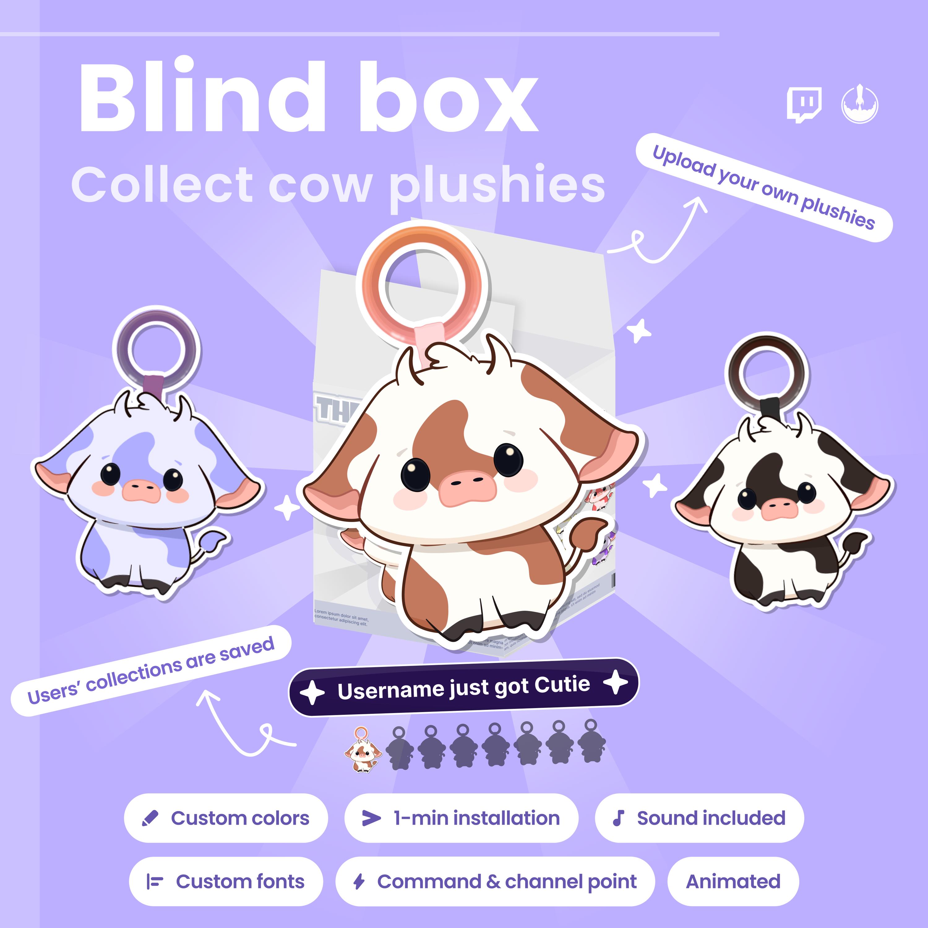 Twitch Cow Blind Box Widget: Animated Stream Overlay (digital Download ...