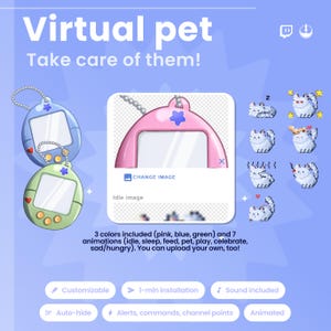 Animated Pixel Art Twitch Cat Pet Widget: Twitch Stream Overlay ...