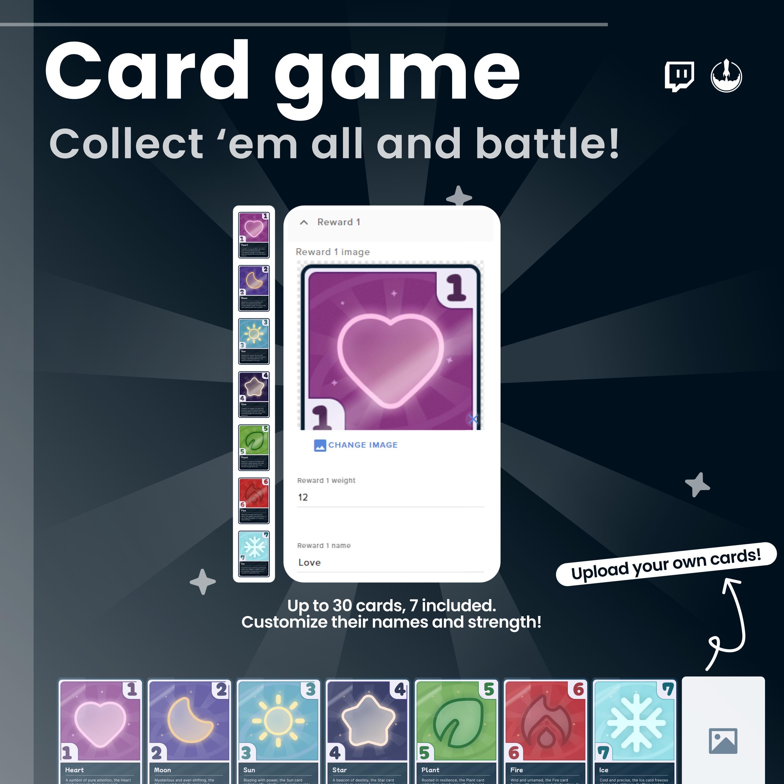 Twitch Widget Card Game (TCG): Open Boosters, Collect Cards and Battle ...