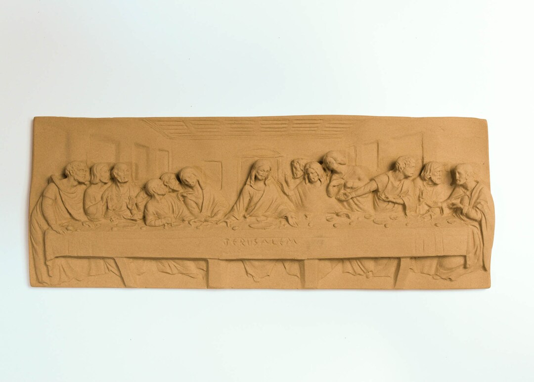 Jesus Last Diner 27.5 Χ 10.5 Cm Bending Model Flexible Wood Decoration ...