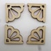 Wooden Corners - Set of 4 Pieces - Embellishments for Journals ...