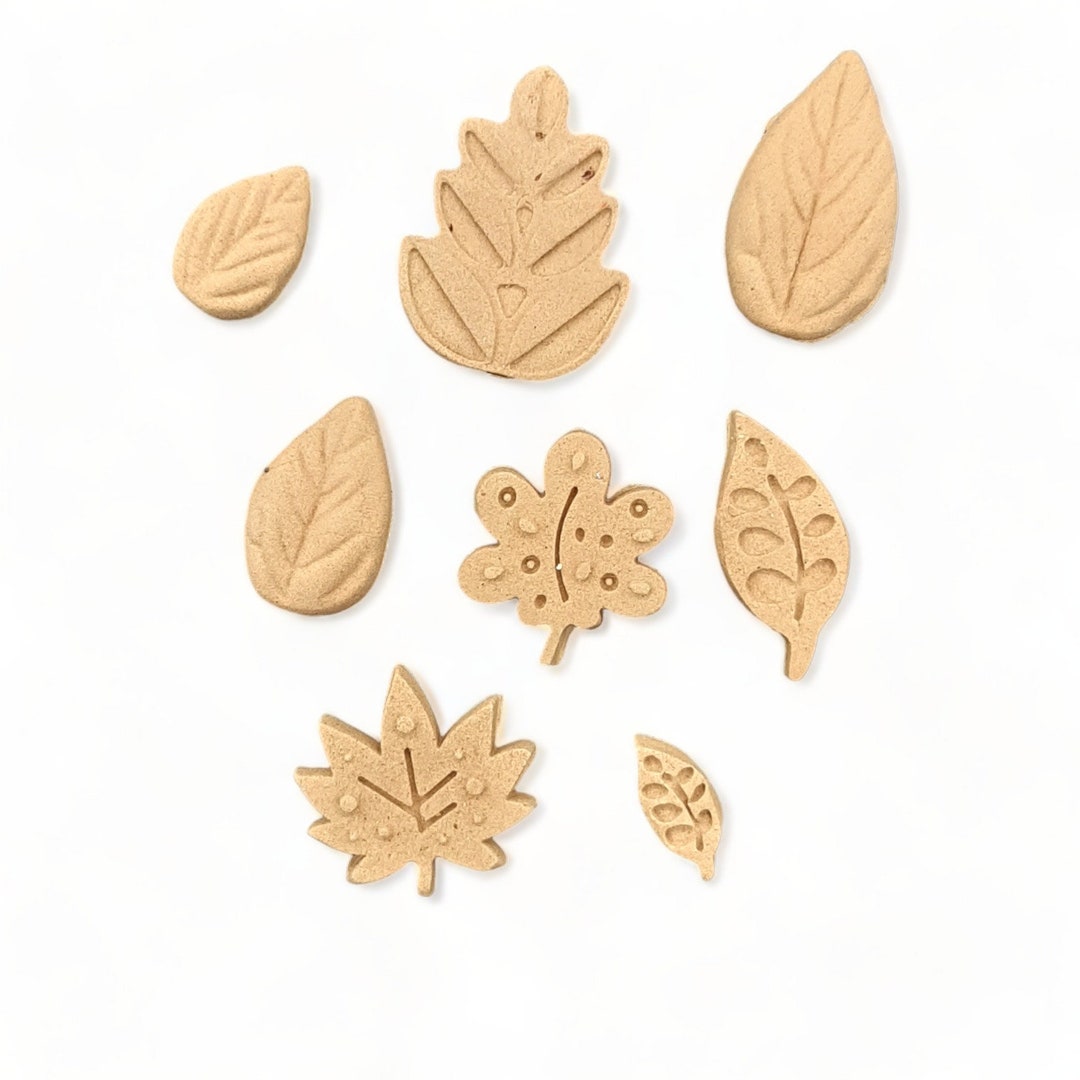 4 Sets Wood Carved Decorative Leaves Set of 8 Pieces- Bending Model ...
