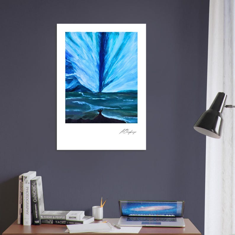 Moses Parting the Red Sea Poster – Inspiring Art, Semi-glossy Finish ...
