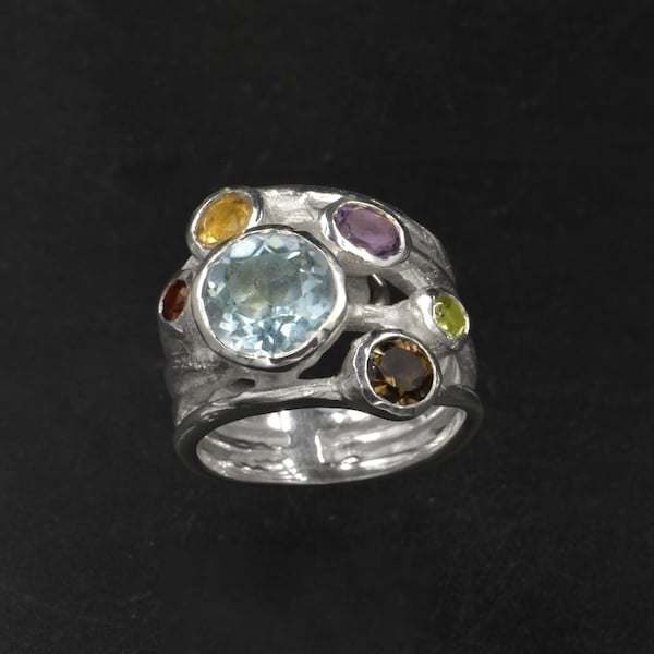 Silver Wide Band - Etsy