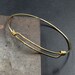 Golden Brass Adjustable Expandable Wire Bracelet, Minimalist Men's ...