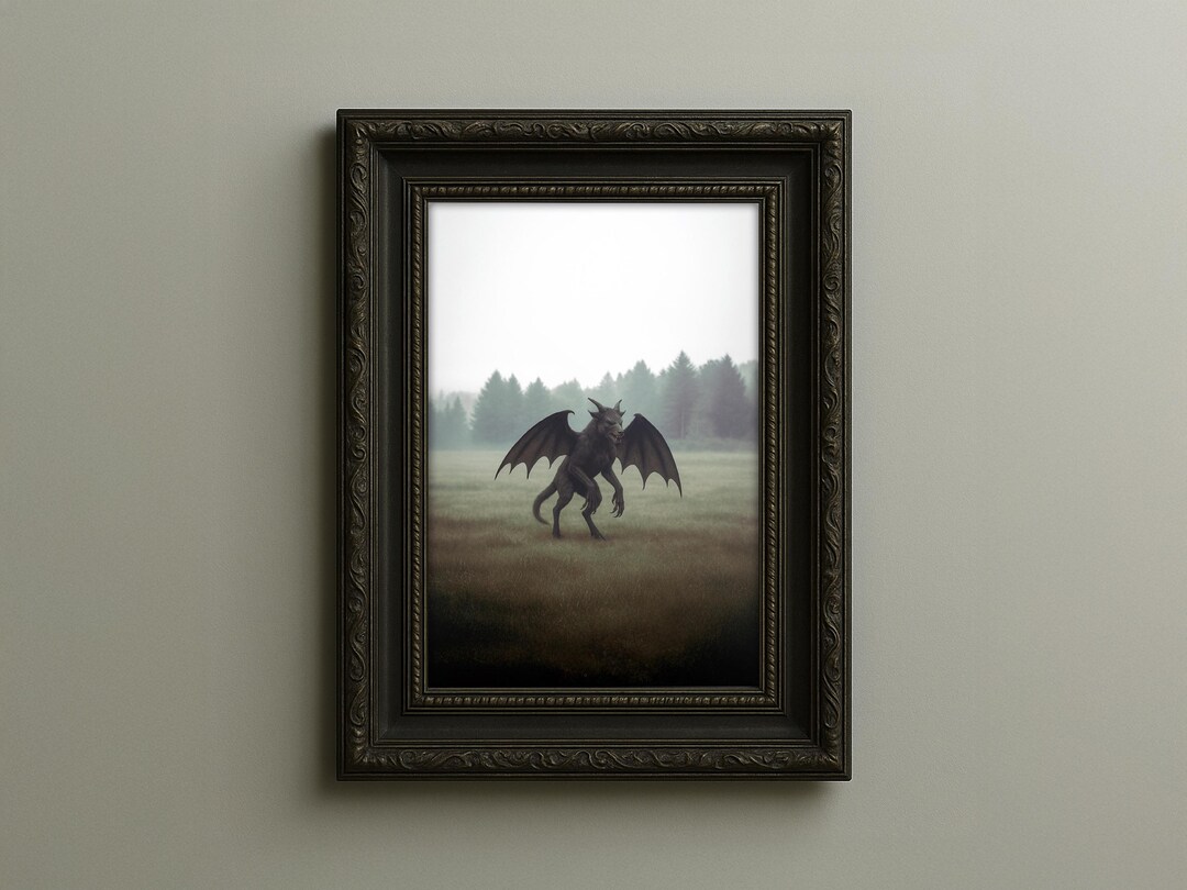 Jersey Devil Cryptid Wall Art – Pine Barrens Monster Photography, Dark ...