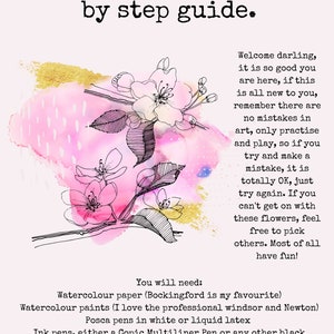 Drawing Flowers a Mini Art Tutorial, Easy Step by Step Guide ...
