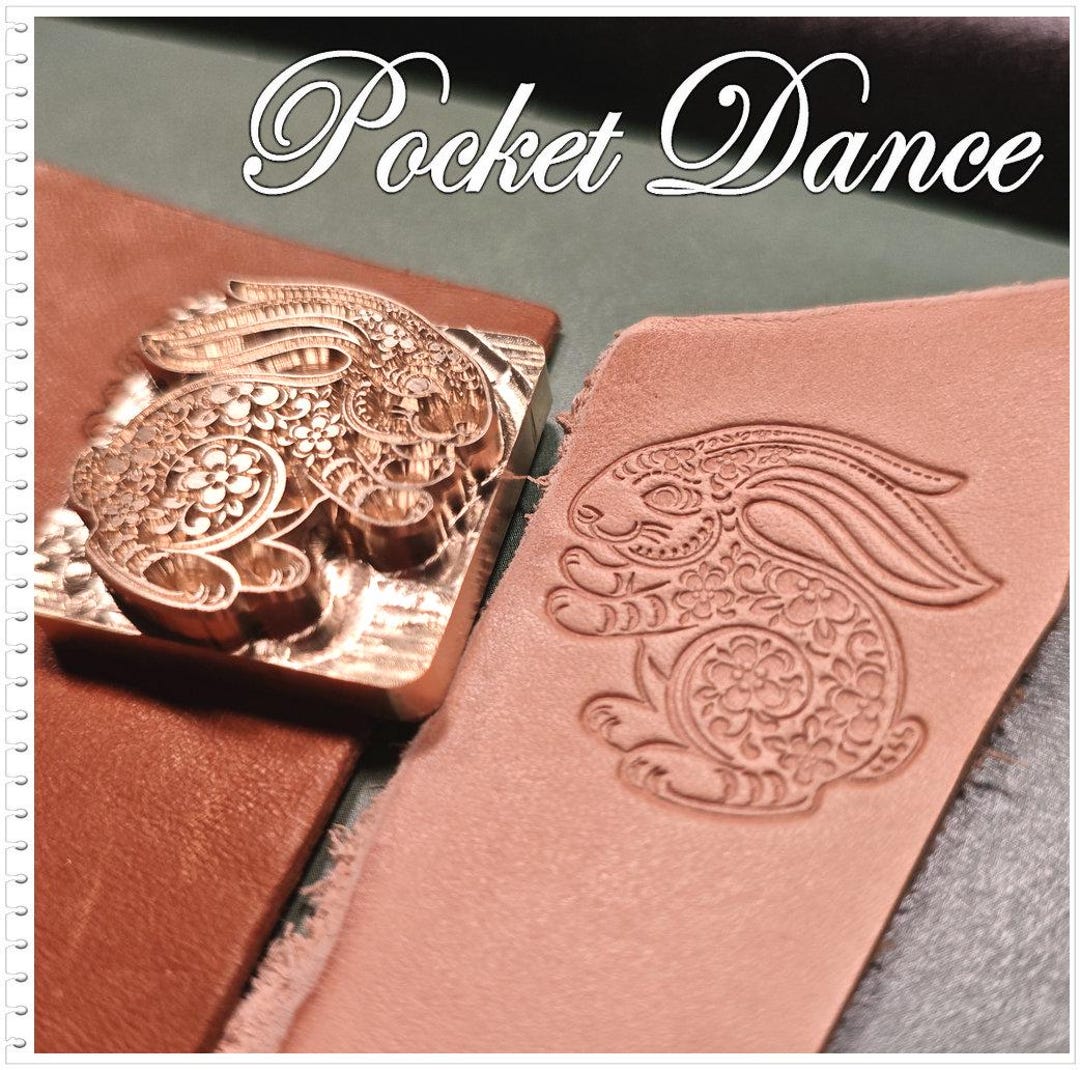 Rabbit Bunny Brass Stamp Tool for Leather Crafts, Heat Press Stamp ...
