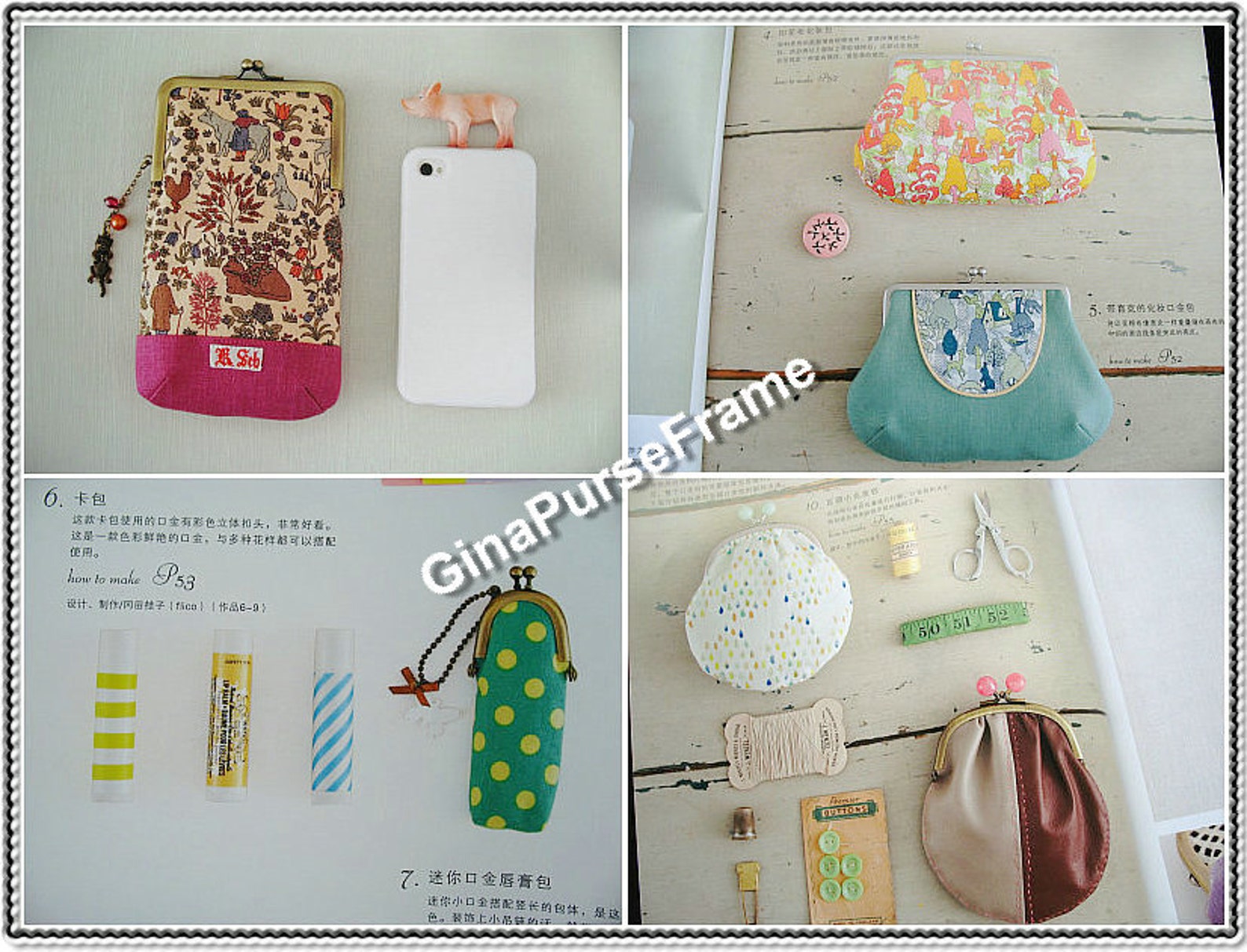 Tutorial Book (variety of Frame Purse) 35themes Metal Frame Purses With ...