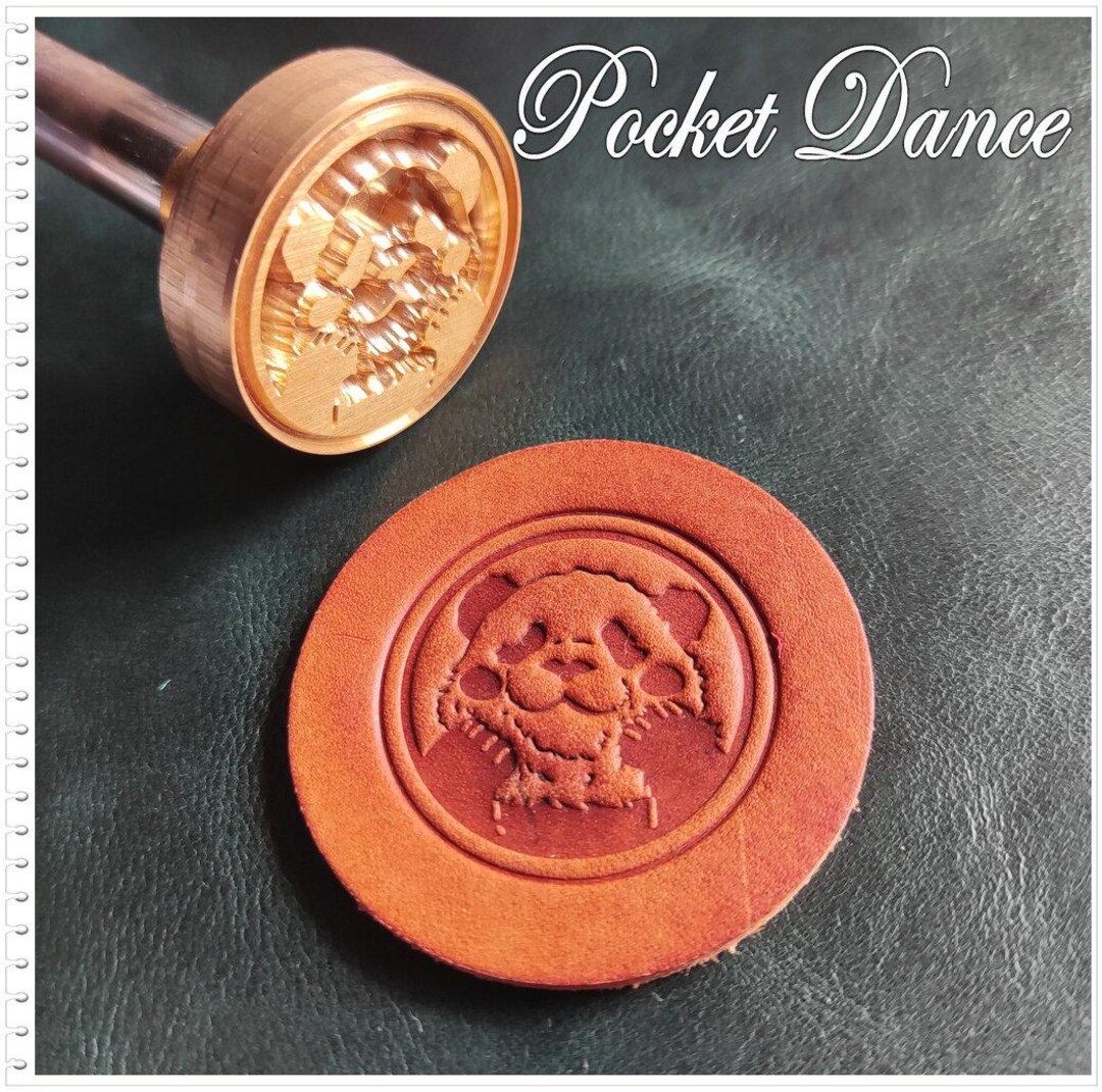 Cute Panda Brass Stamp Tool for Leather Crafts, Heat Press Stamp Punch ...
