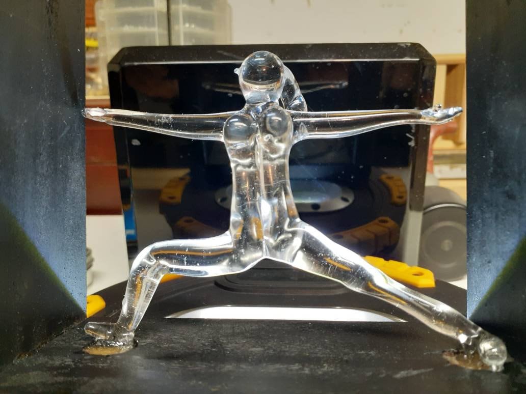Glass Yoga Poses Sculpture - Etsy