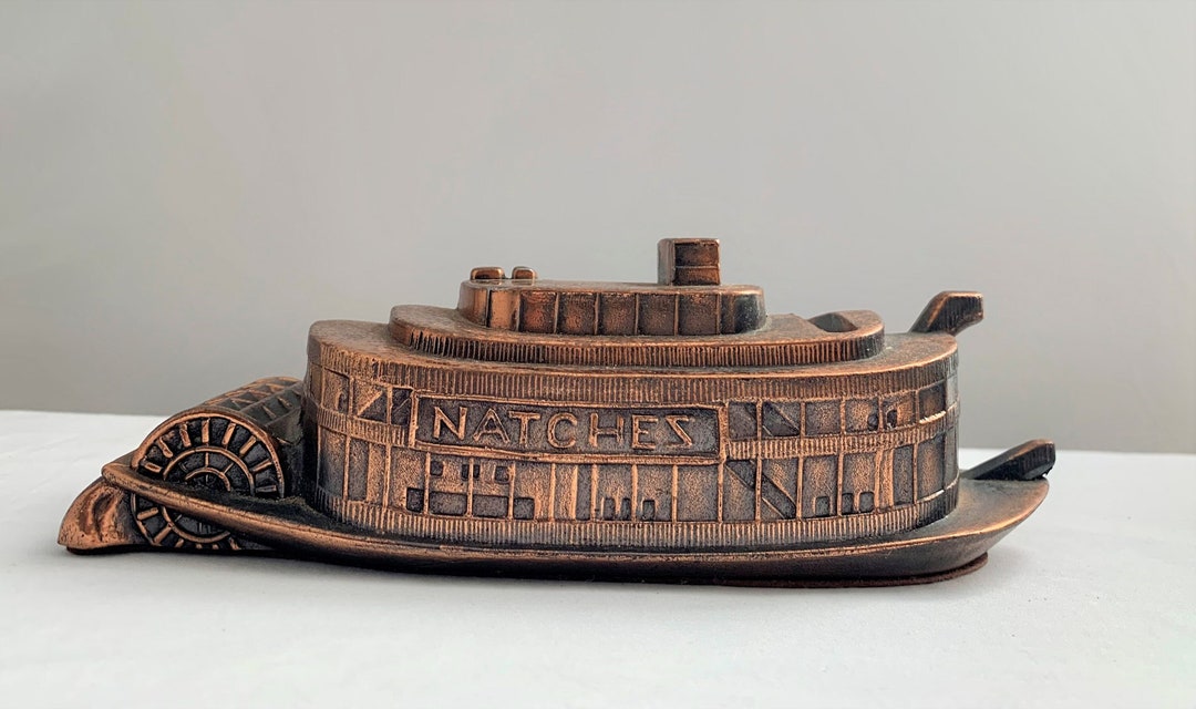 Mid-century Copper Boat "natchez" Steam Boat Replica - Etsy