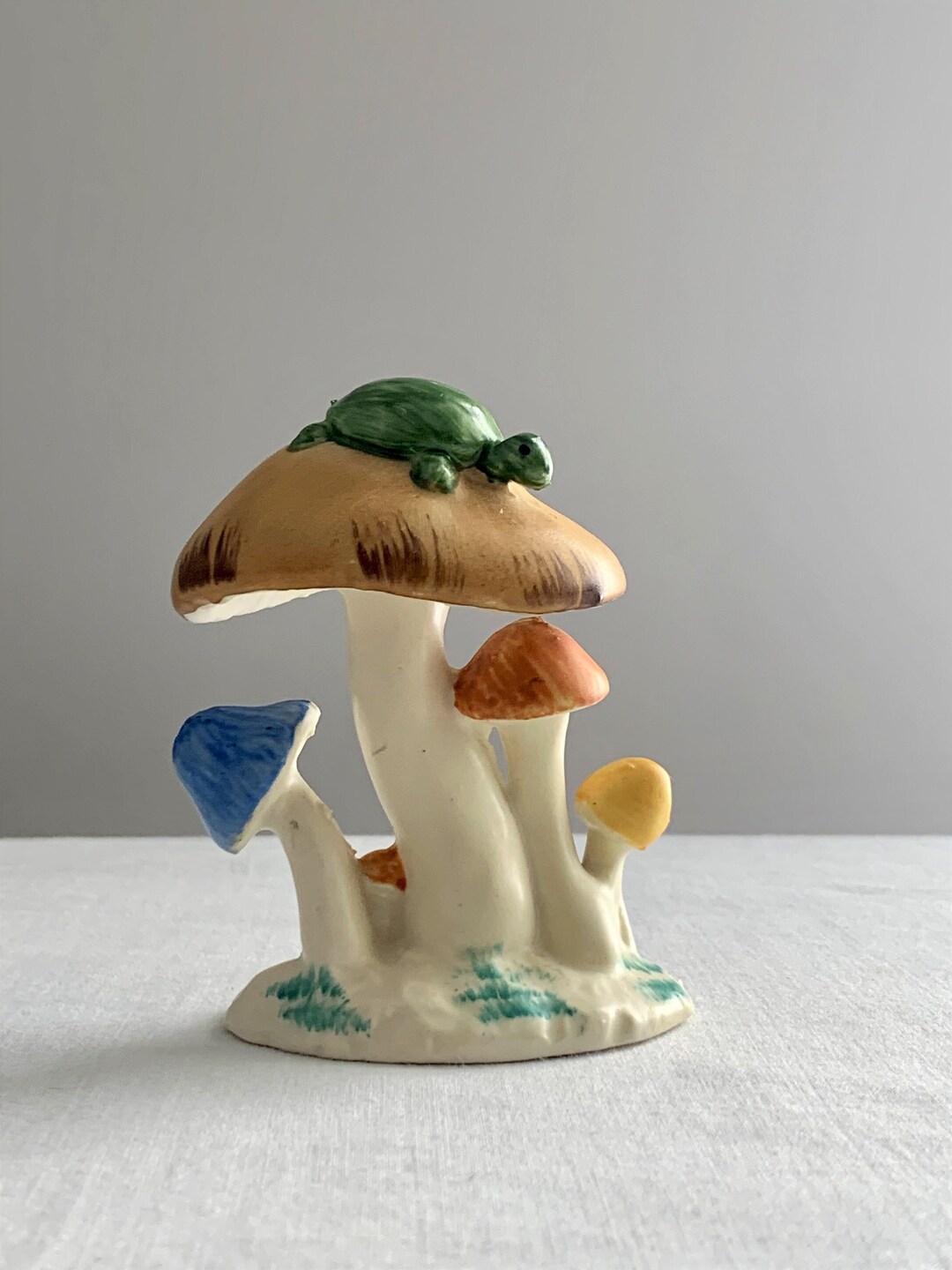 Vintage Lefton Turtle Mushroom Figurine Made in Japan - Etsy