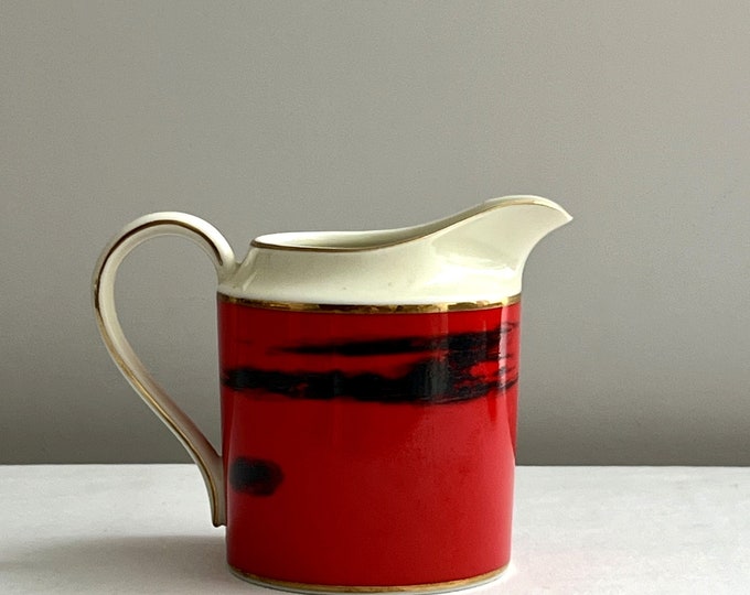 Vintage Mikasa Negora Red Fine China Coffee Creamer Pitcher - Etsy