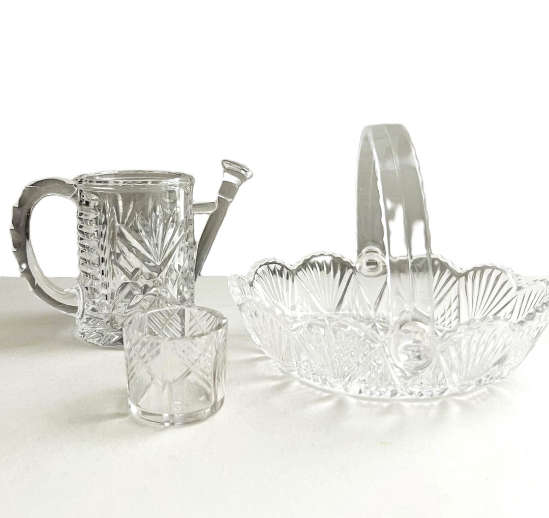 Vintage Gorham Crystal Watering Can Toothpick Holder Made in Germany ...