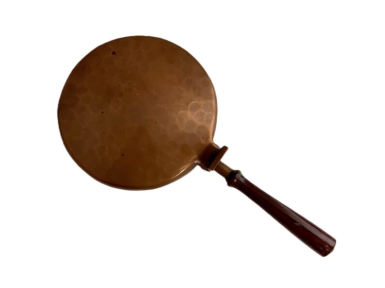 Mid-century Hammered Copper Dust / Ash Can Silent Butler Hallmarked ...
