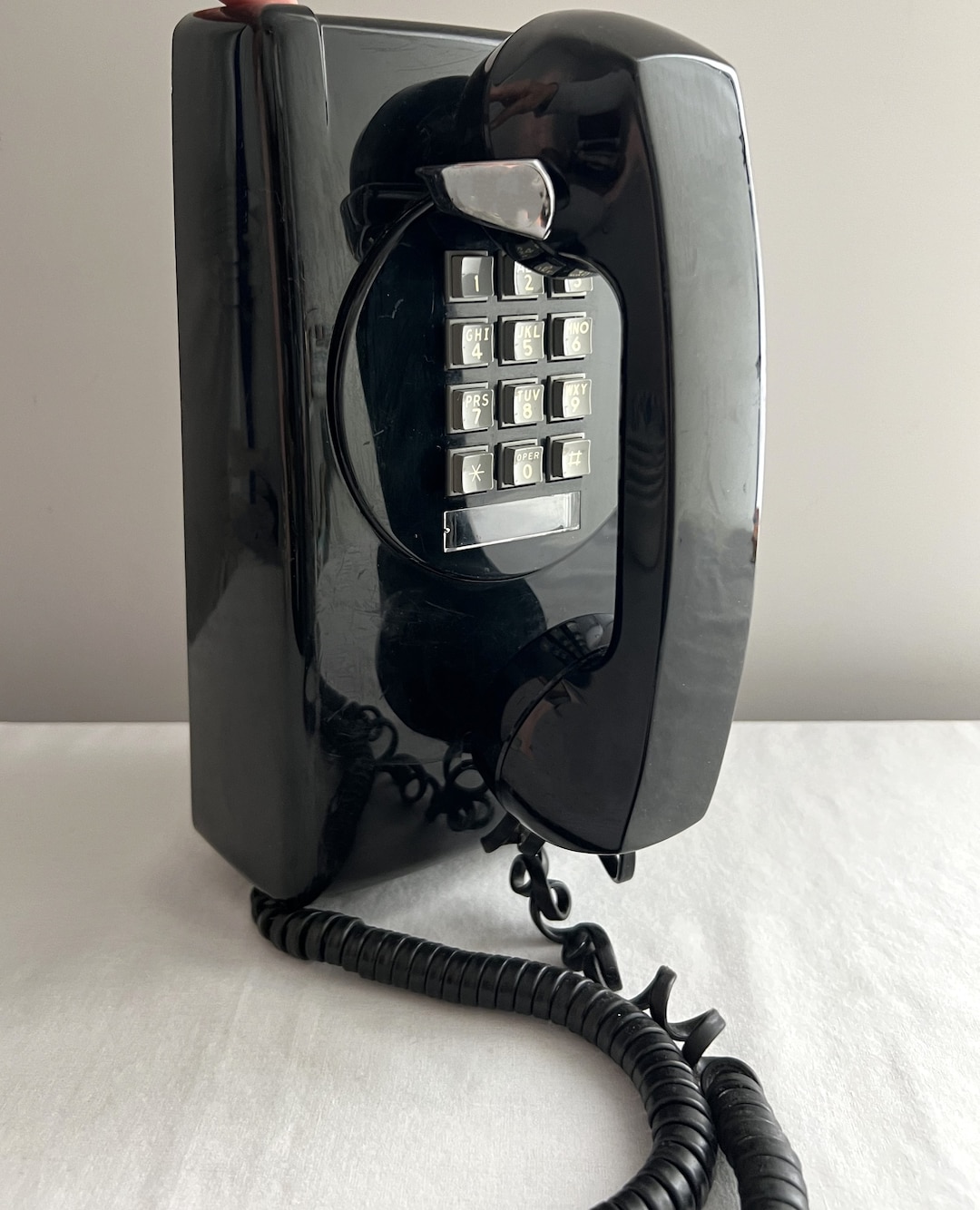 1980s Black Push Button Analog Wall Mount Telephone Made in Canada - Etsy